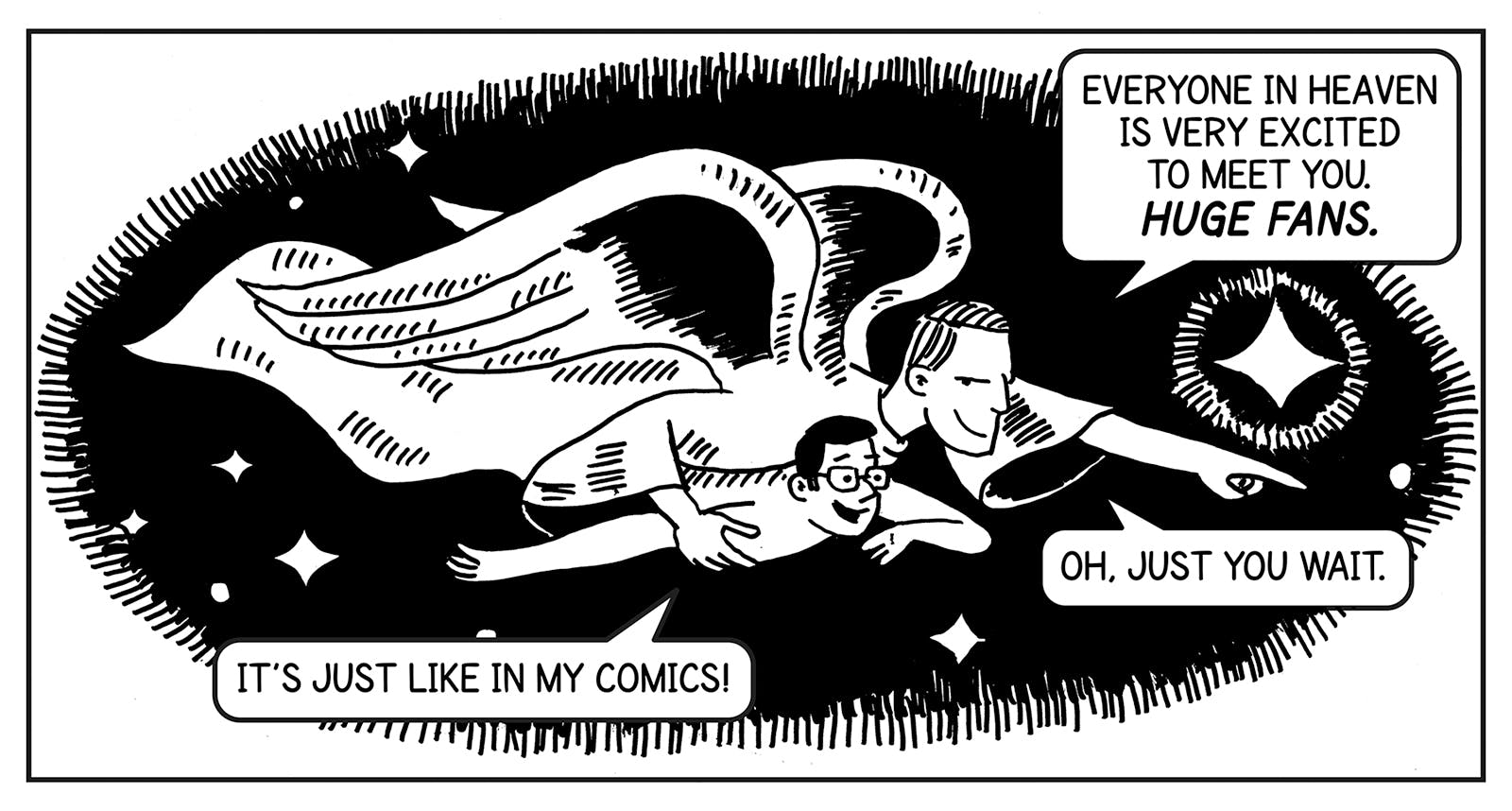 Jack Chick Goes to Heaven - by The Nib