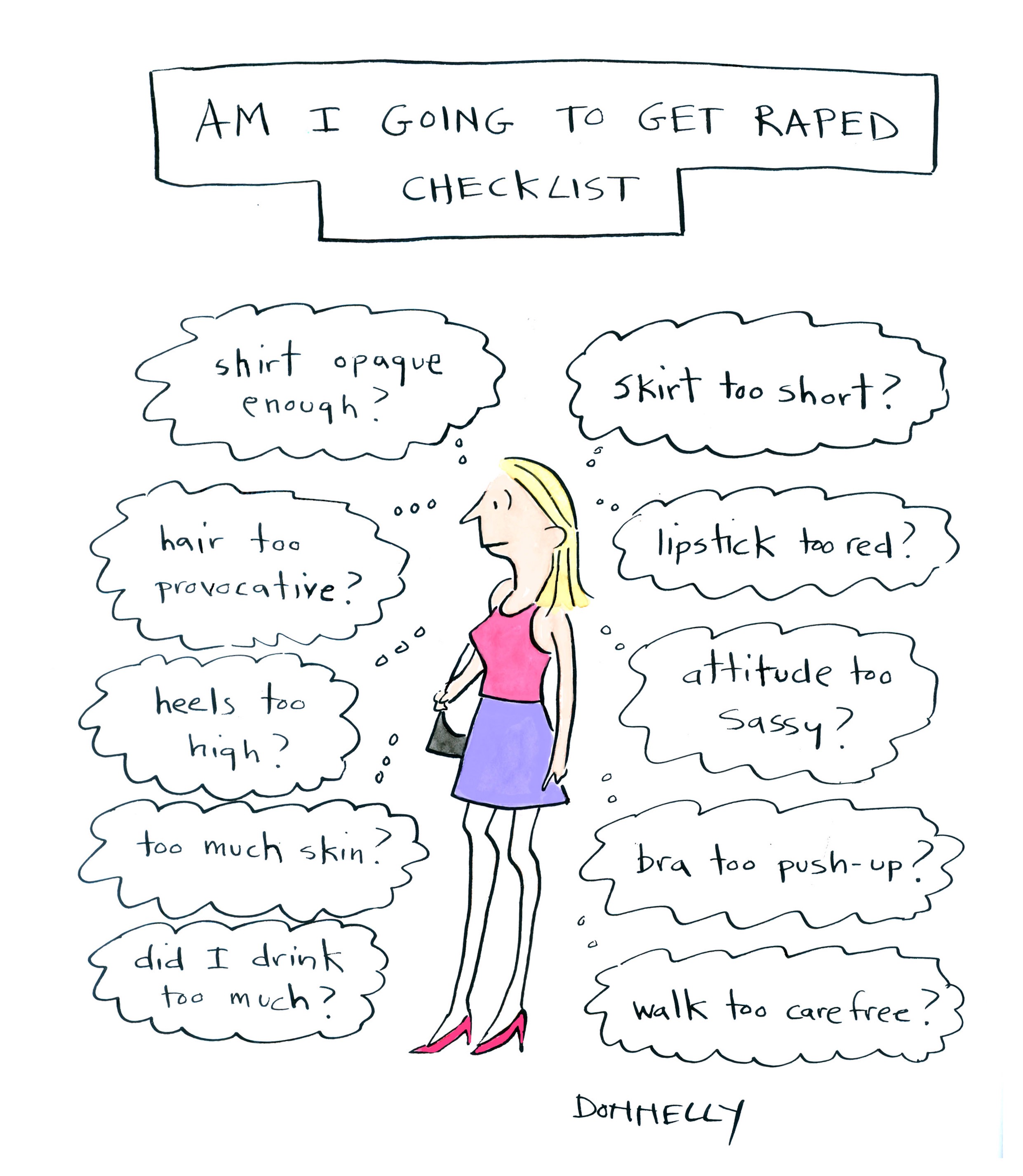 Am I Going to Get Raped? - by Liza Donnelly