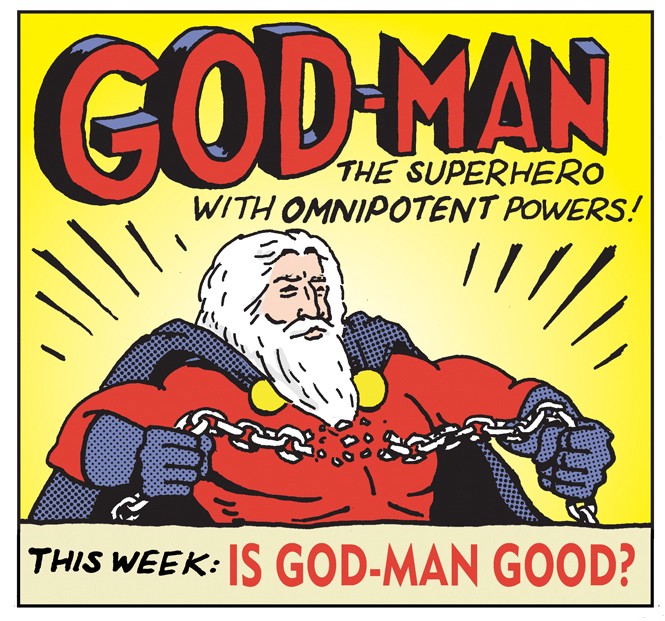 Is God-Man Good? - by Ruben Bolling